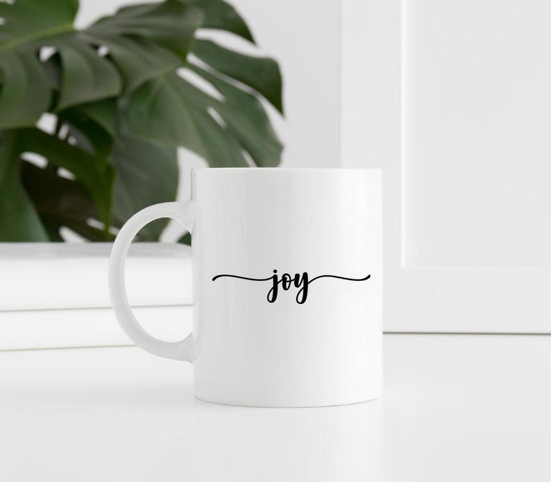 Joy Svg Png, Joy Clipart, Stylish Cursive Script Text, Digital Download ...