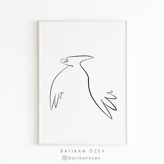Line Drawings Of Eagles