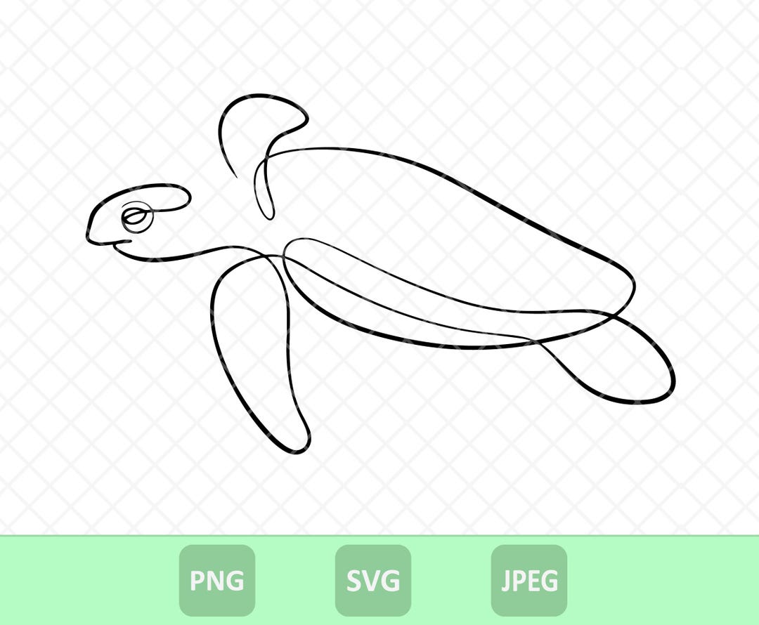 Turtle Line Art Svg, Turtle Png, Turtle Line Drawing, Turtle Poster ...
