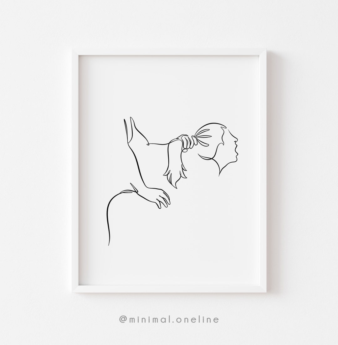 Erotic One Line Drawing, Sexy Couple Print, Erotic Line Art, Sexy ...