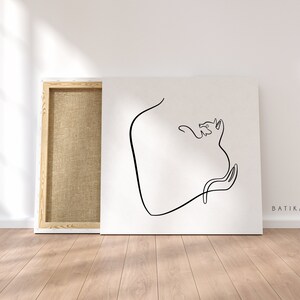 One Line Cat, Single Line Art Cat Poster, Cat Lover, Cat Mom. Minimal ...