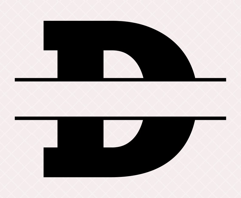 Split Monogram Svg Letter D Svg Alphabet Svg Letter Name - Etsy