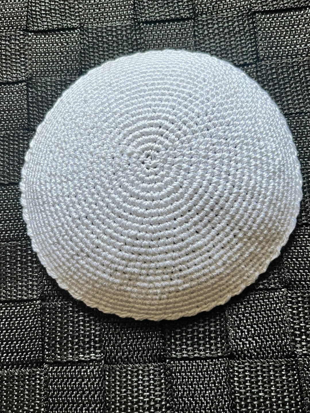 Pure White, Handmade Crochet Cotton Kippah. Several Sizes Available - Etsy