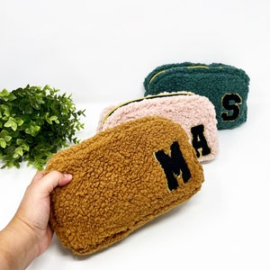 Stoney Clover, Sherpa Makeup Bag, Terry Cloth Makeup Bag, Personalized ...