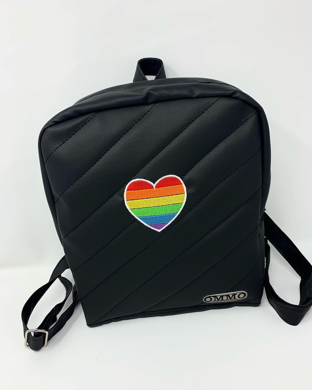 Personalized Pride LGBT Backpack, Pride Month, Faux Leather Backpack ...