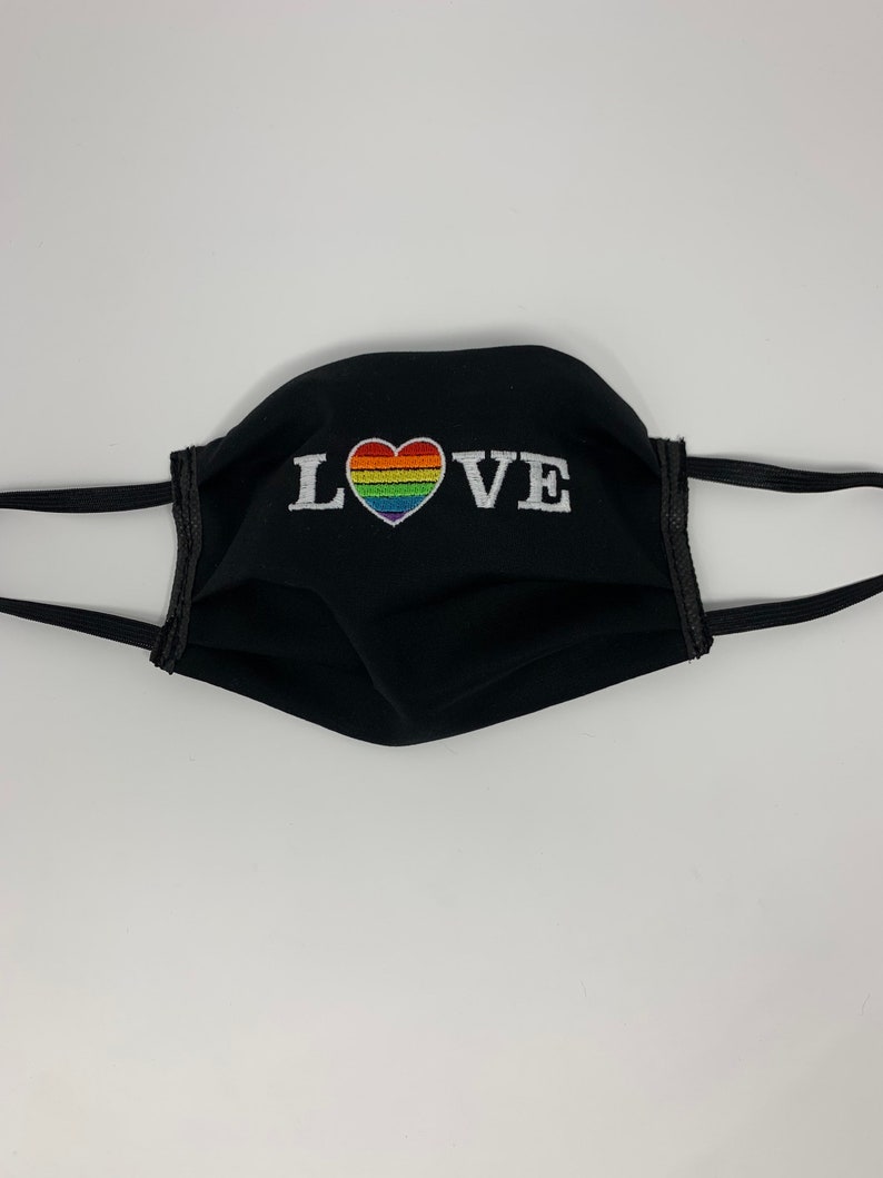 Pride Face Mask Lgbt Face Mask Washable With 2 Layers Rainbow - Etsy ...