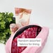 Terry Cloth Makeup Bag, Terry Quilted Fabric Cosmetic Bag Toiletry ...