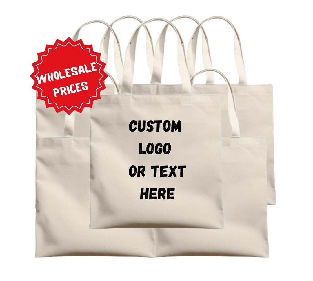 Custom Tote Bag With Logo in Bulk, Wholesale Promotional Bags, Logo or ...