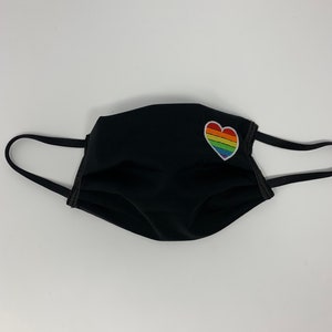 Pride Face Mask Lgbt Face Mask With 3 Layers Unisex Face Mask Heart ...