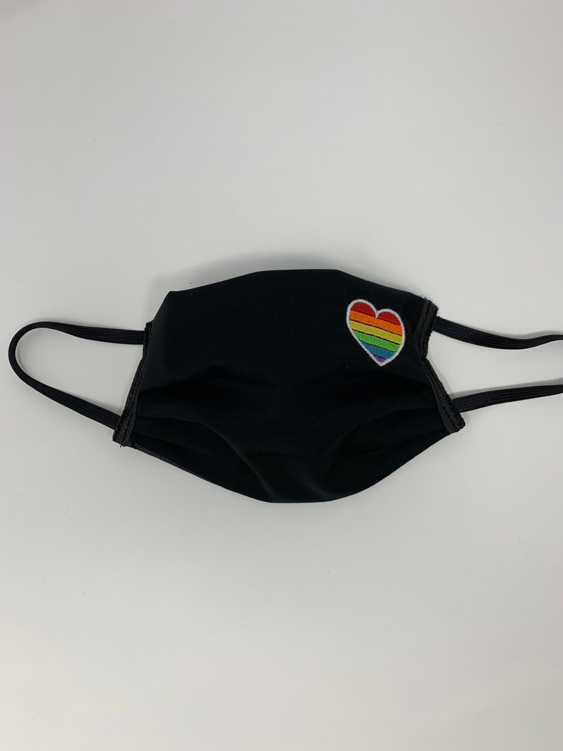 Pride Face Mask Lgbt Face Mask With 3 Layers Unisex Face Mask Heart ...