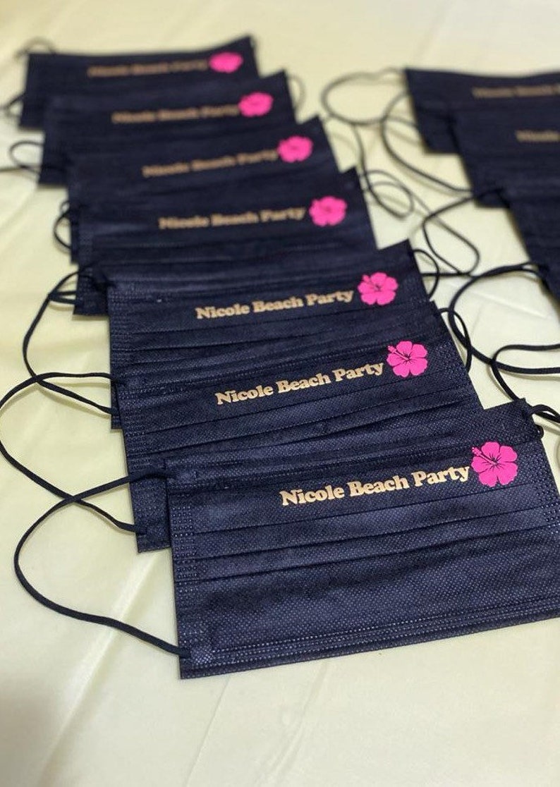 Disposable Face Mask Adult Party Favor Wedding Guest Mask - Etsy