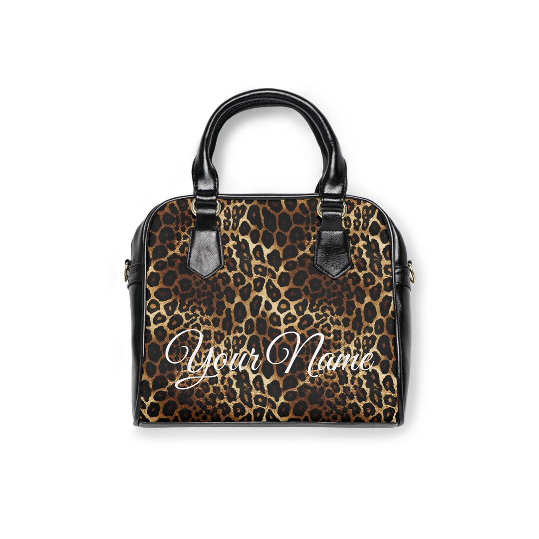 Personalized Luxury Black and Gold Cheetah, Leopard, Animal Print ...