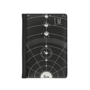 Solar System Personalized Passport Holder Custom Passport Cover Travel ...