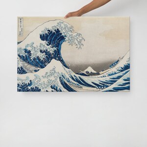 The Great Wave off Kanagawa Canvas Print | Japanese Fine Art Decor - Etsy