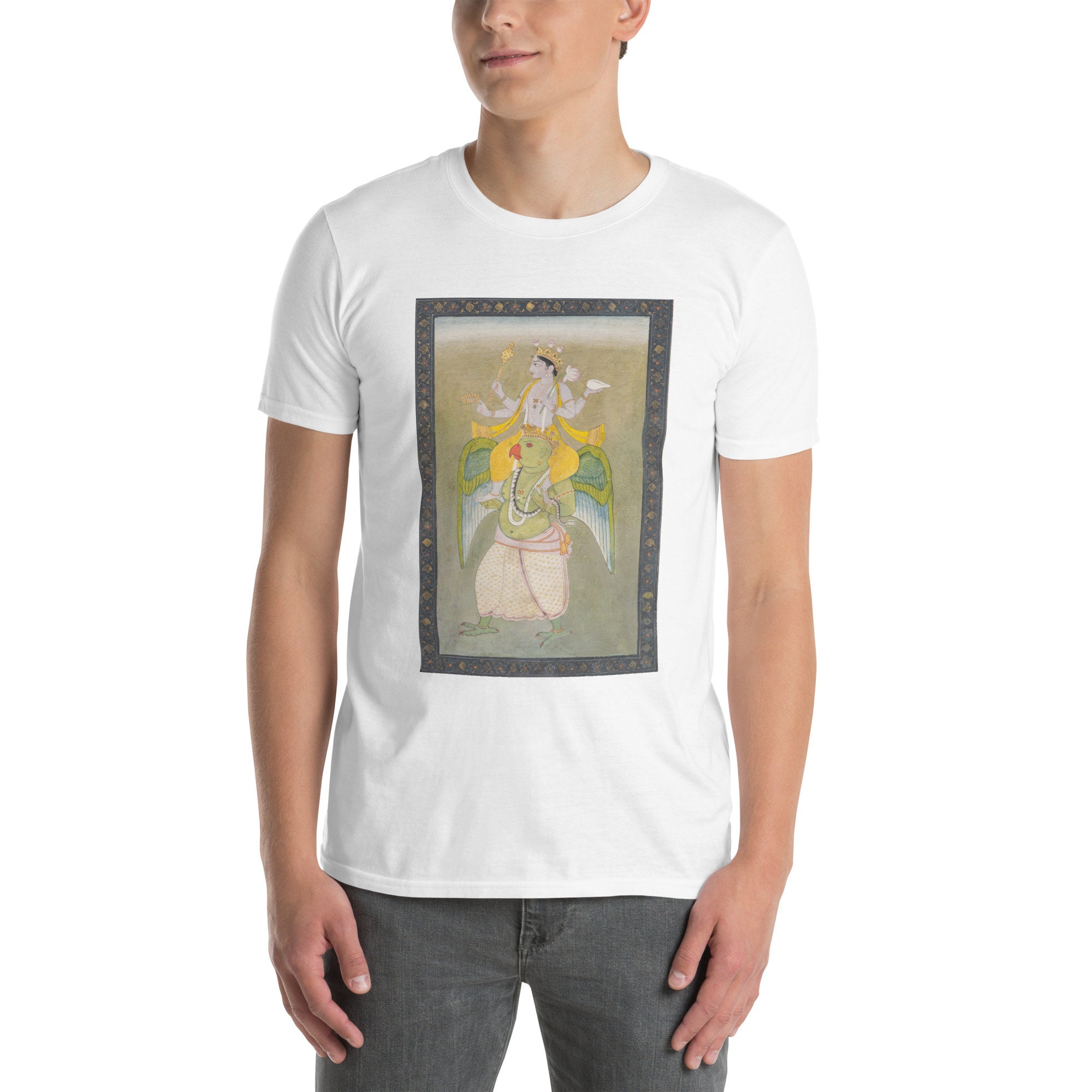 Hindu God Vishnu on Garuda T-shirt | Unique Original Historical Indian ...
