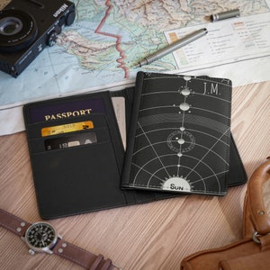 Solar System Personalized Passport Holder Custom Passport Cover Travel ...