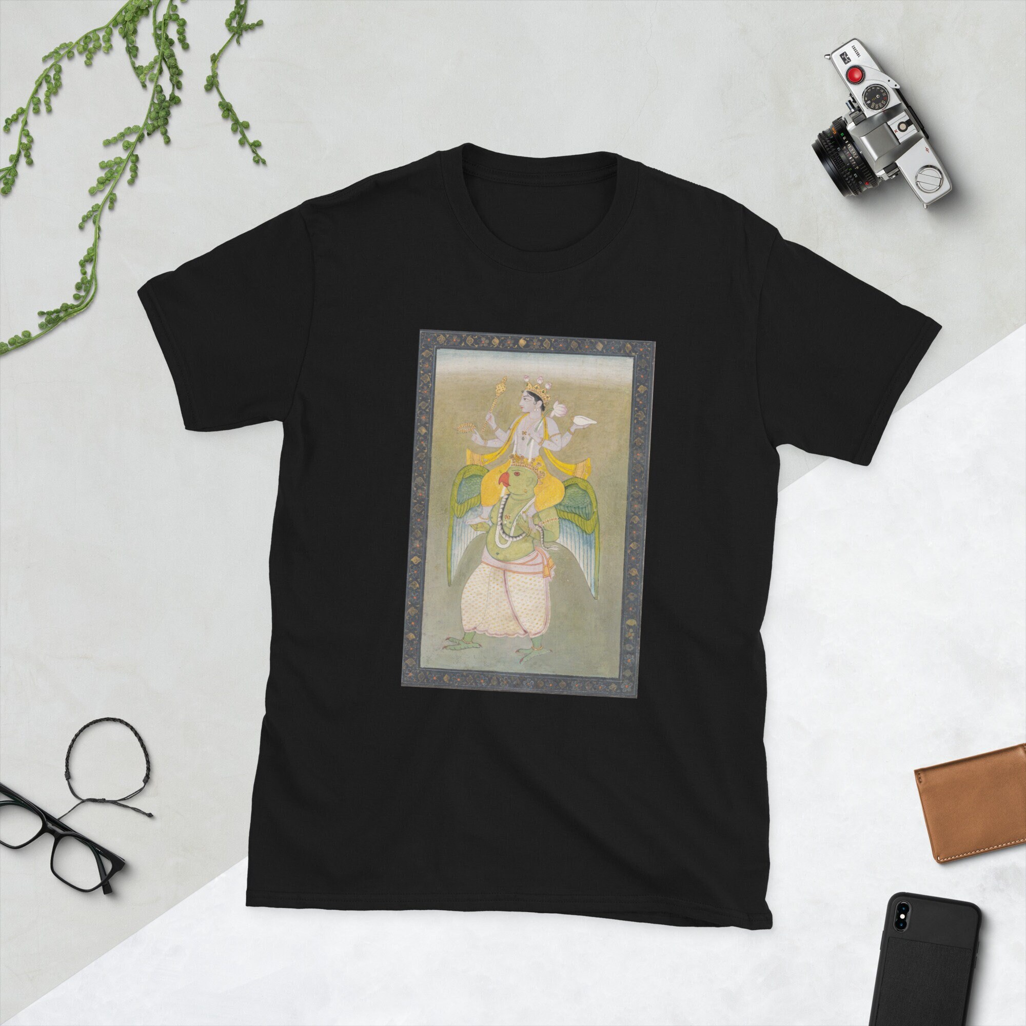 Hindu God Vishnu on Garuda T-shirt | Unique Original Historical Indian ...