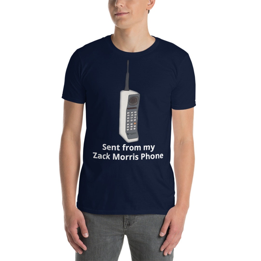 90s Zack Morris Brick Phone T-shirt: Funny Graphic Art Tee - Etsy