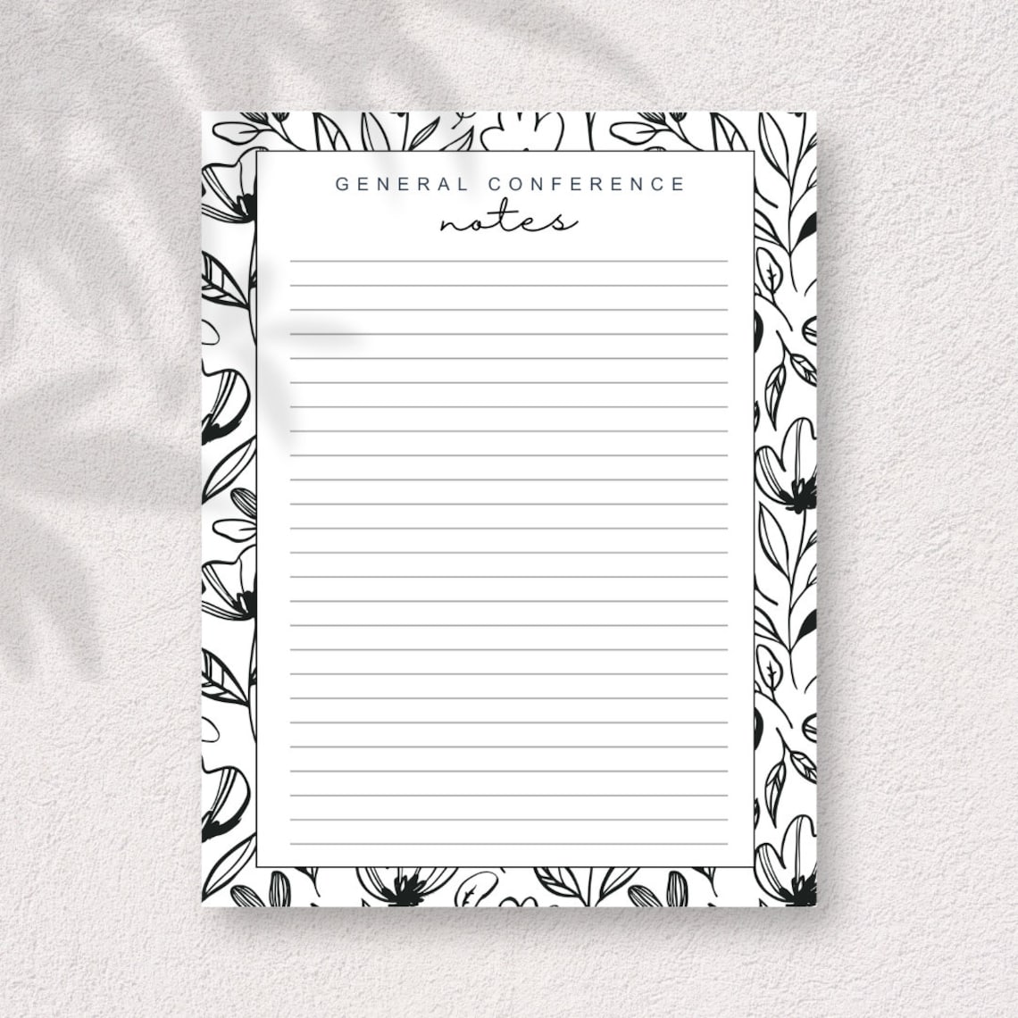 General Conference Packet 2023 General Conference Note Taking Printable ...