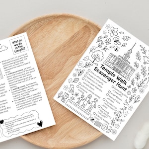 LDS Temple Scavenger Hunt Printable | Primary Activity | Family Home ...