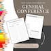 General Conference Journal Printable Use This General Conference ...