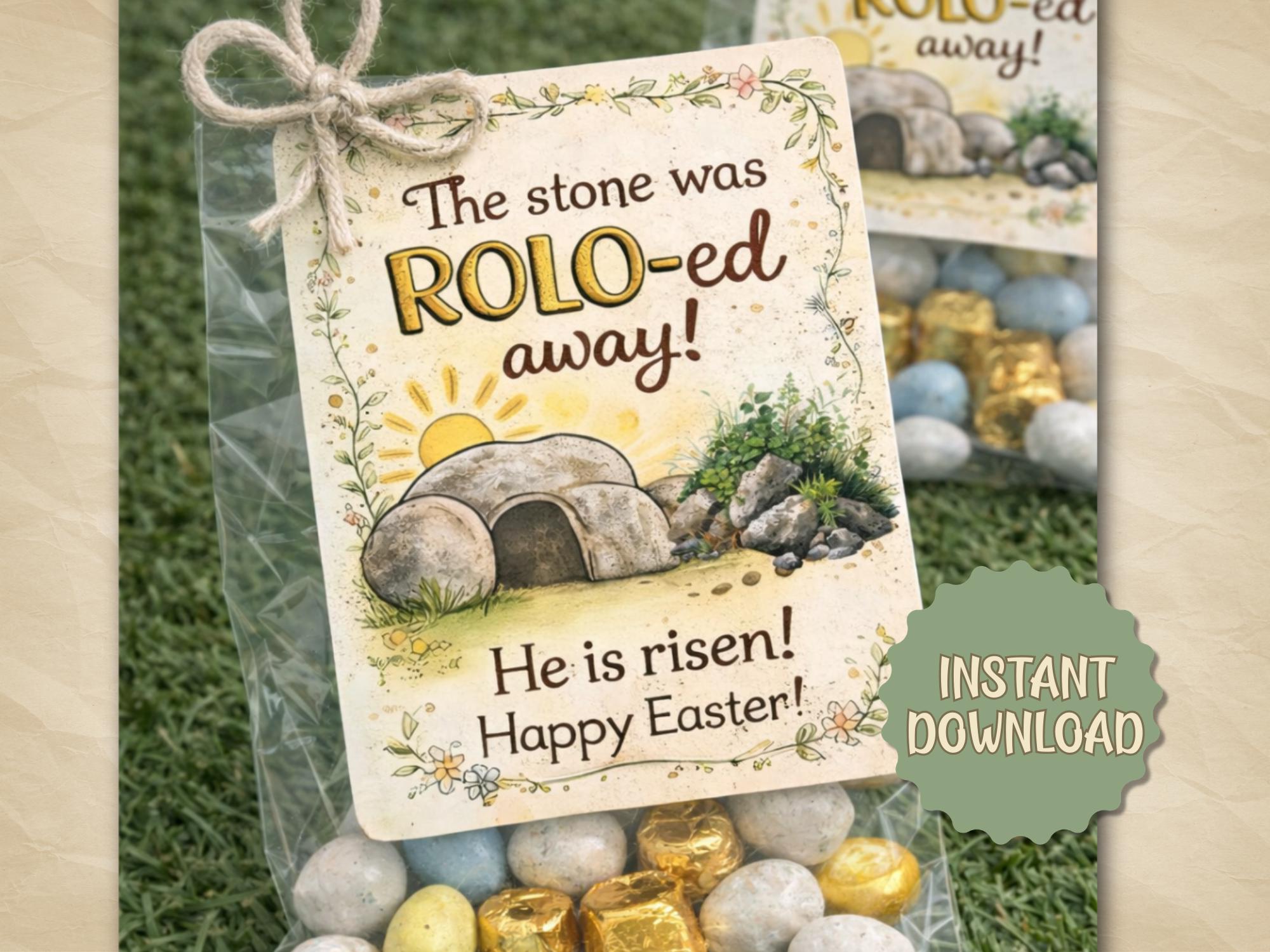 Easter Treat Tag Printable | Christian Easter Gift Tag | Religious ...