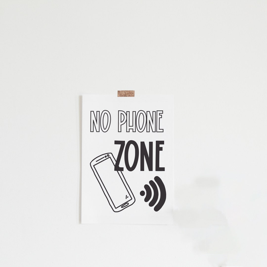 No Phone Zone Printable - Etsy