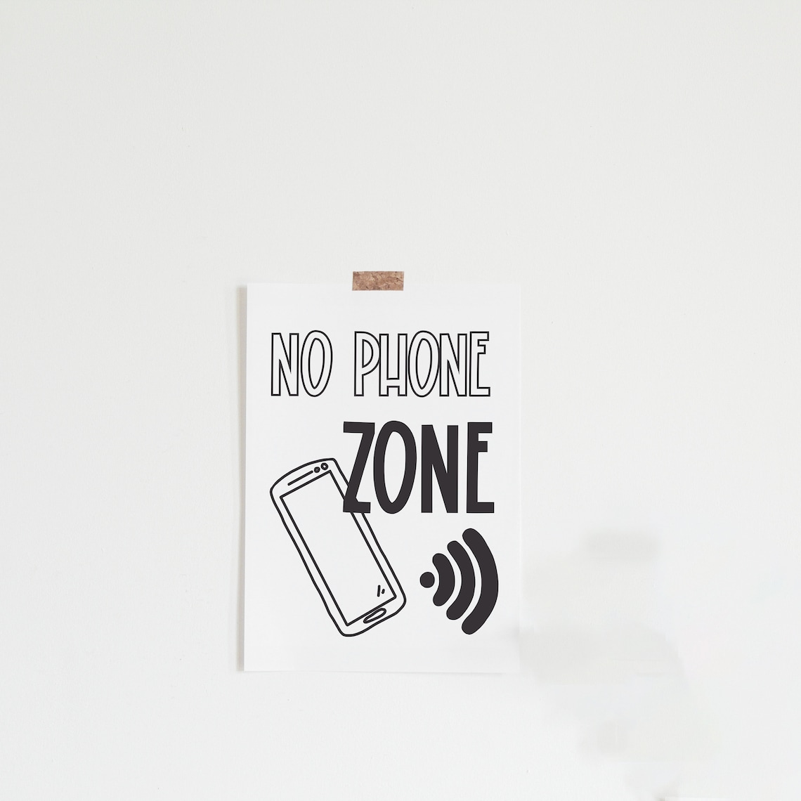 No Phone Zone Printable - Etsy