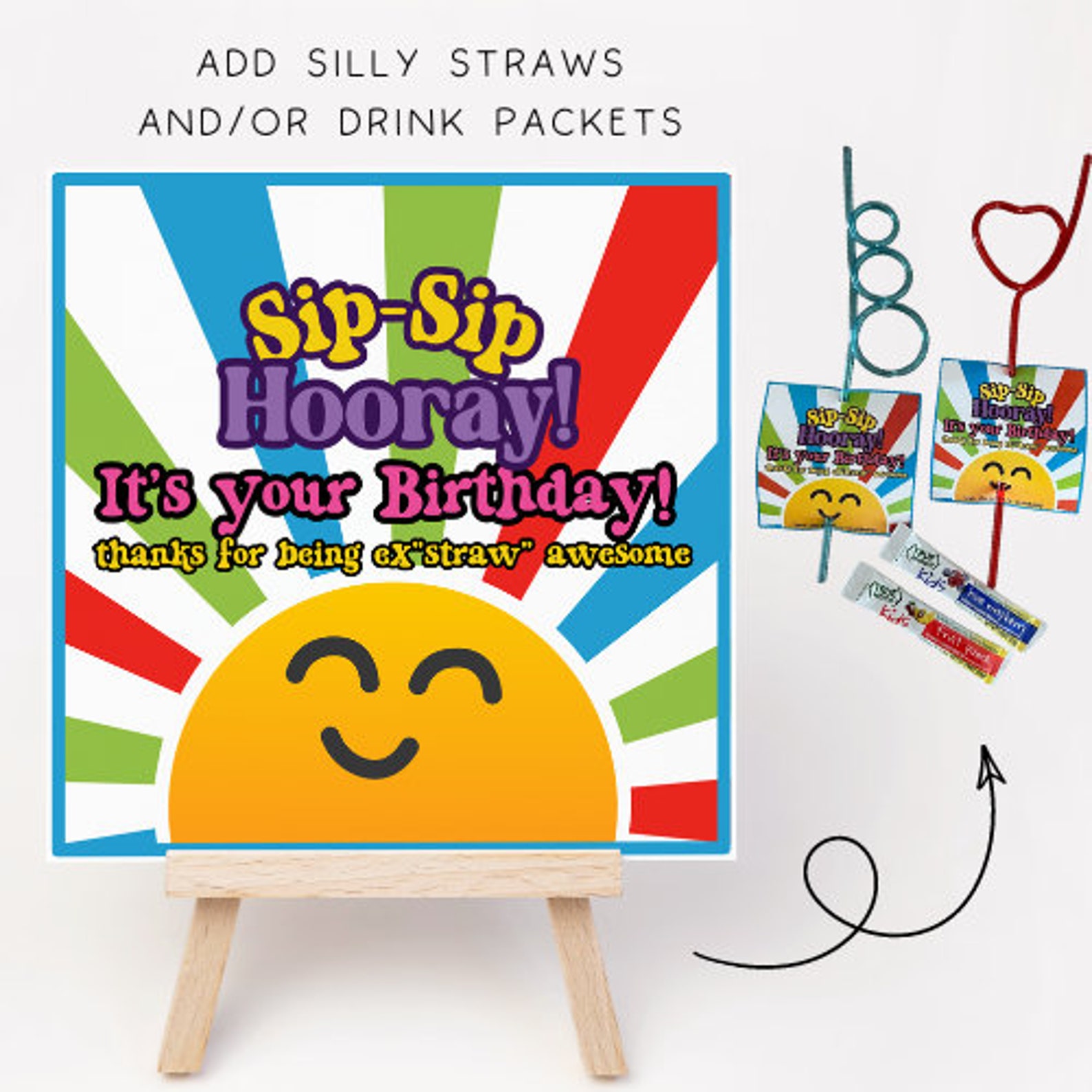 LDS Primary Gifts Sip Sip Hooray Birthday Tag Baptism Gift for Primary ...