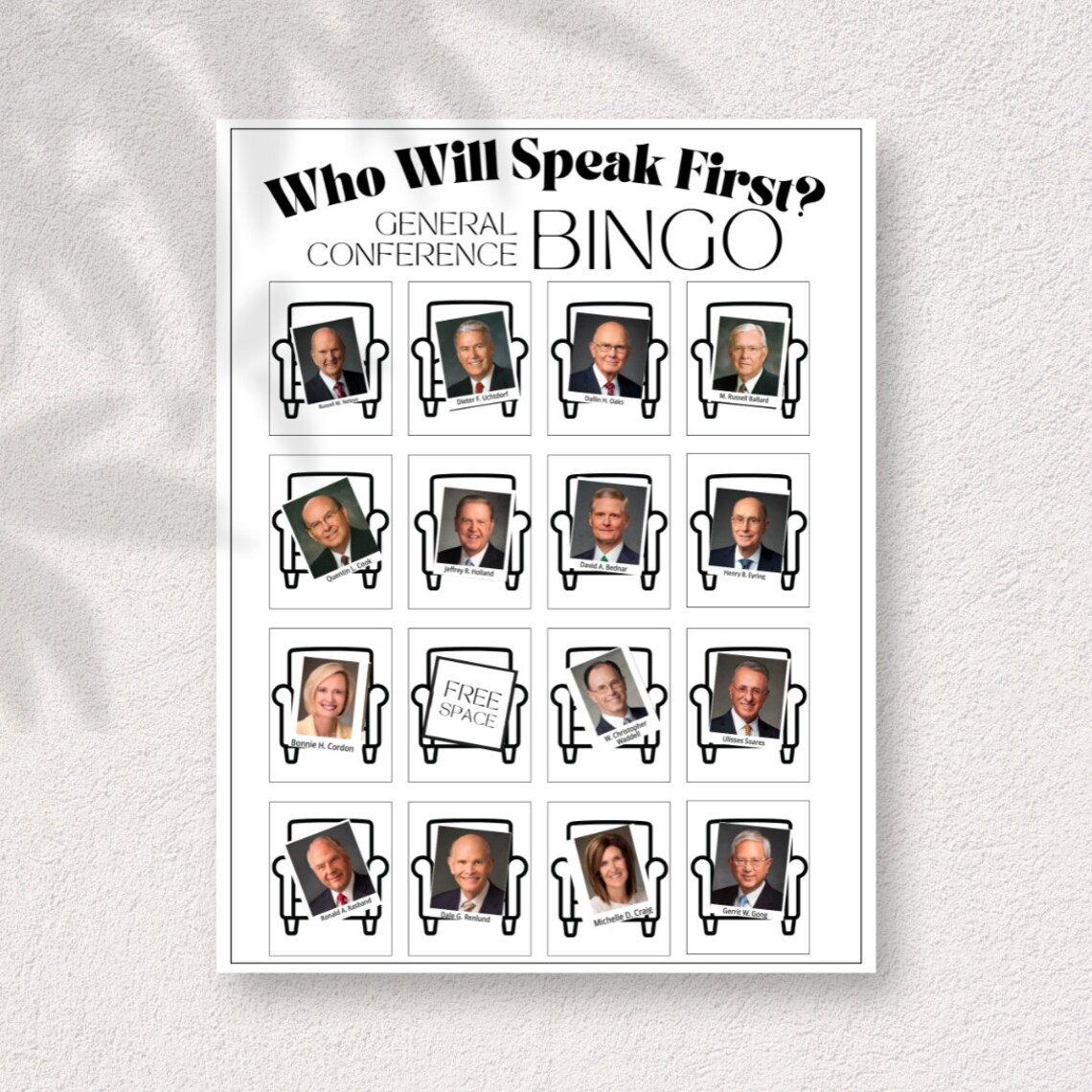 2024 General Conference Bingo Printable Activities | LDS GENERAL ...