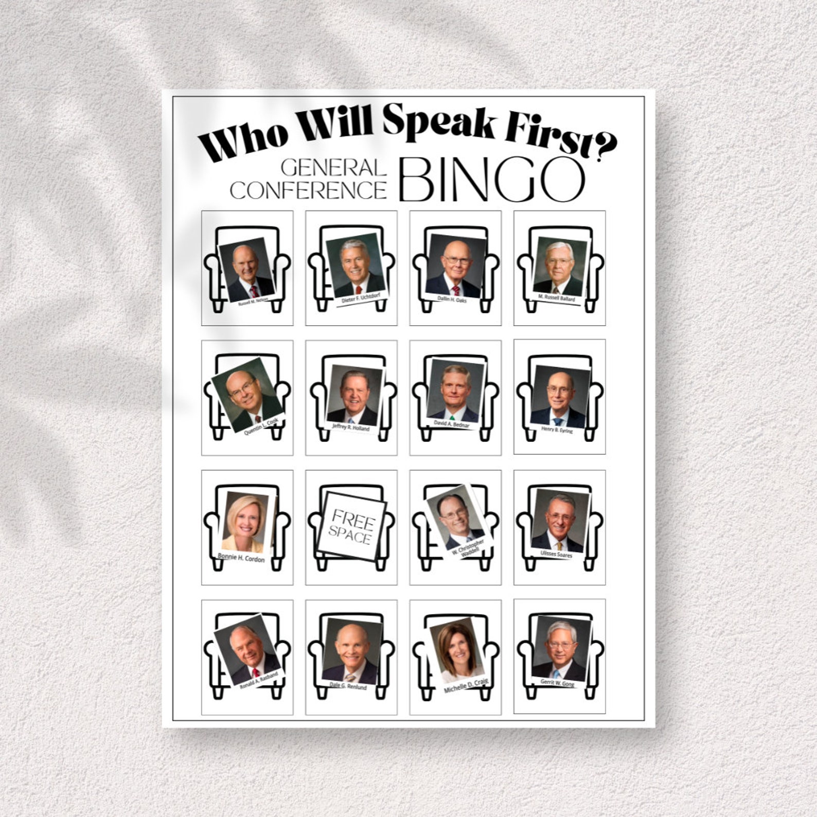 2024 General Conference Bingo Printable Activities | LDS GENERAL ...