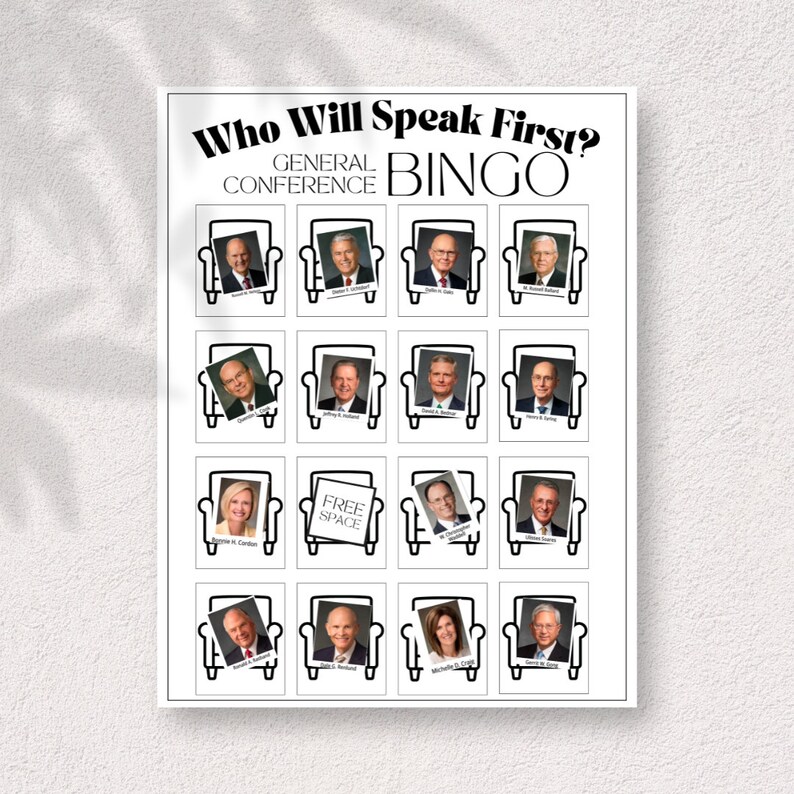 2024 General Conference Bingo Printable Activities | LDS GENERAL ...