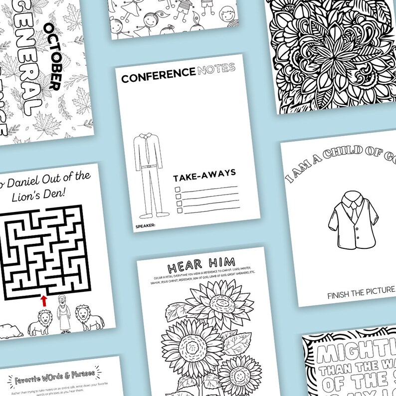 GENERAL CONFERENCE Packet: LDS General Conference for Kids! Use as a ...