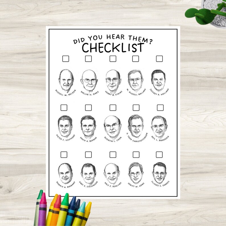 GENERAL CONFERENCE Packet: LDS General Conference for Kids - Etsy