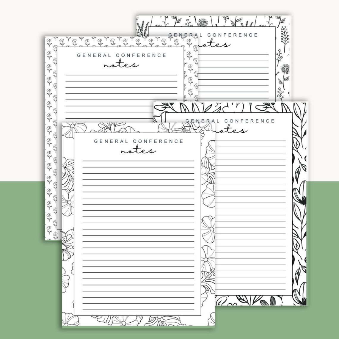 General Conference Packet 2023 General Conference Note Taking Printable ...