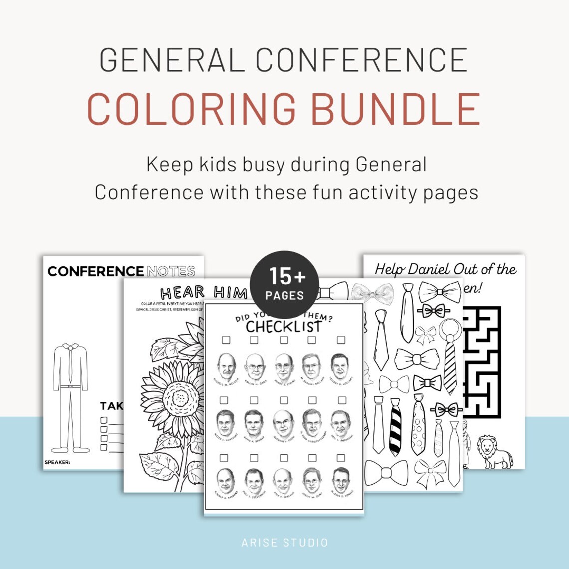 GENERAL CONFERENCE Packet: LDS General Conference for Kids - Etsy