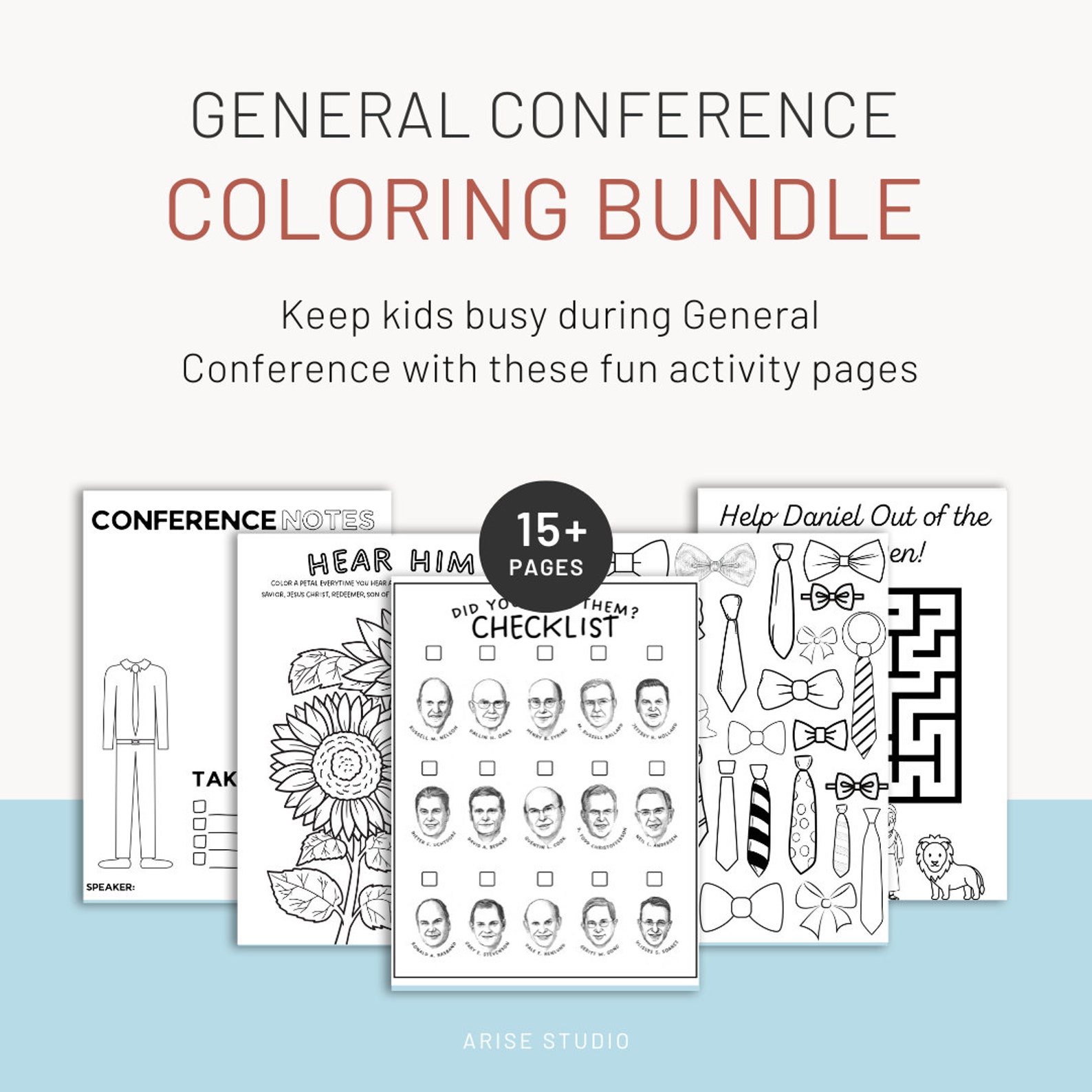 GENERAL CONFERENCE Packet: LDS General Conference for Kids! Use as a ...