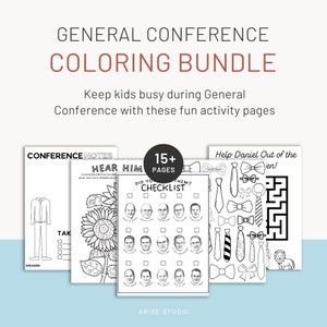 GENERAL CONFERENCE Packet: LDS General Conference for Kids! Use as a ...