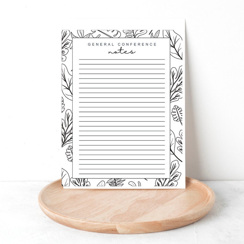 General Conference Packet for LDS GENERAL CONFERENCE Note Taking and ...