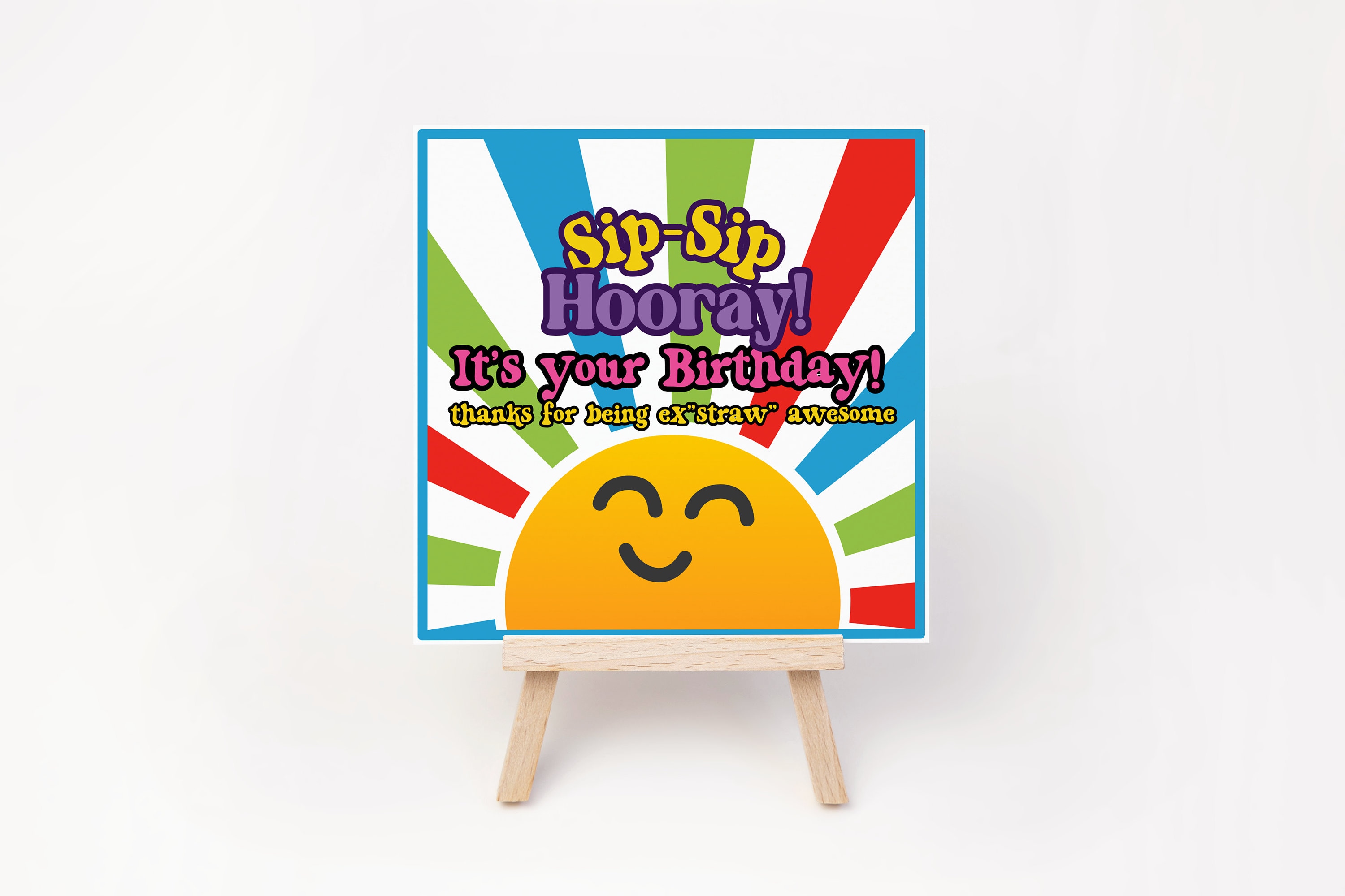 LDS Primary Gifts Sip Sip Hooray Birthday Tag Baptism Gift for Primary ...