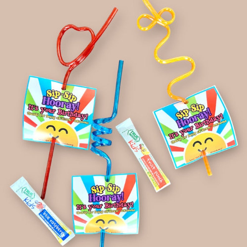 LDS Primary Birthday Gift Tag: Sip Sip Hooray (instant Download) - Etsy