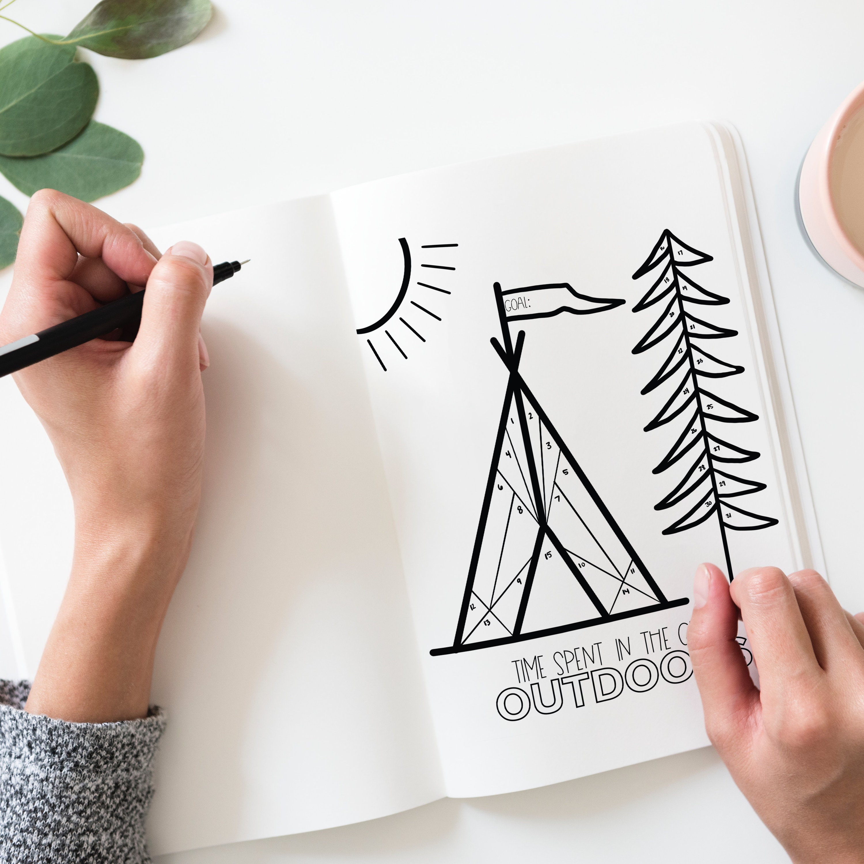 Screen Time Habit Tracker Bullet Journal Bundle - Etsy