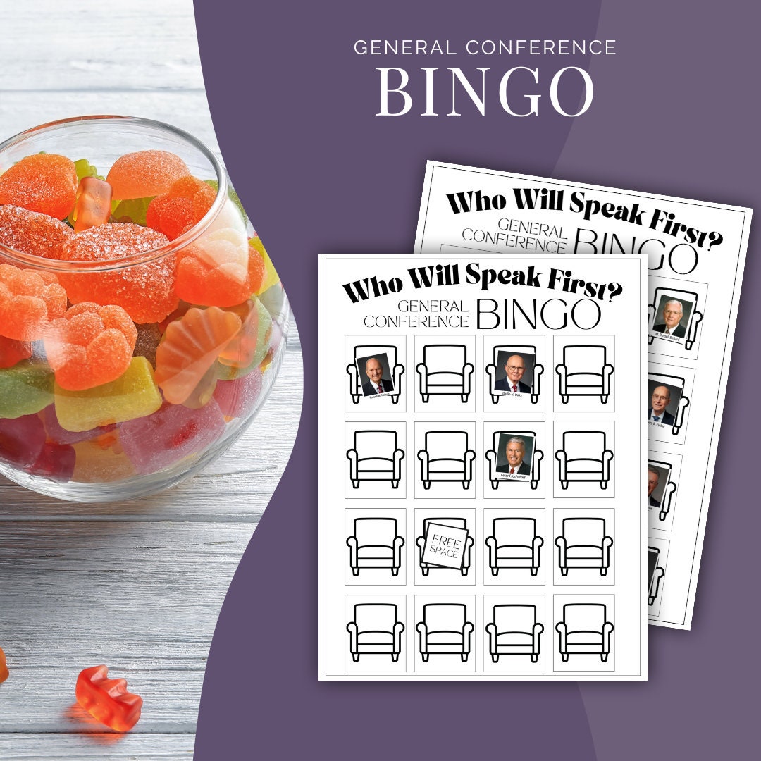 2024 General Conference Bingo Printable Activities | LDS GENERAL ...