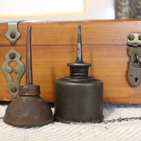 Antique Copper Oil Cans - Etsy