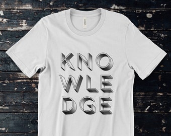 Knowledge Power Shirt - Etsy