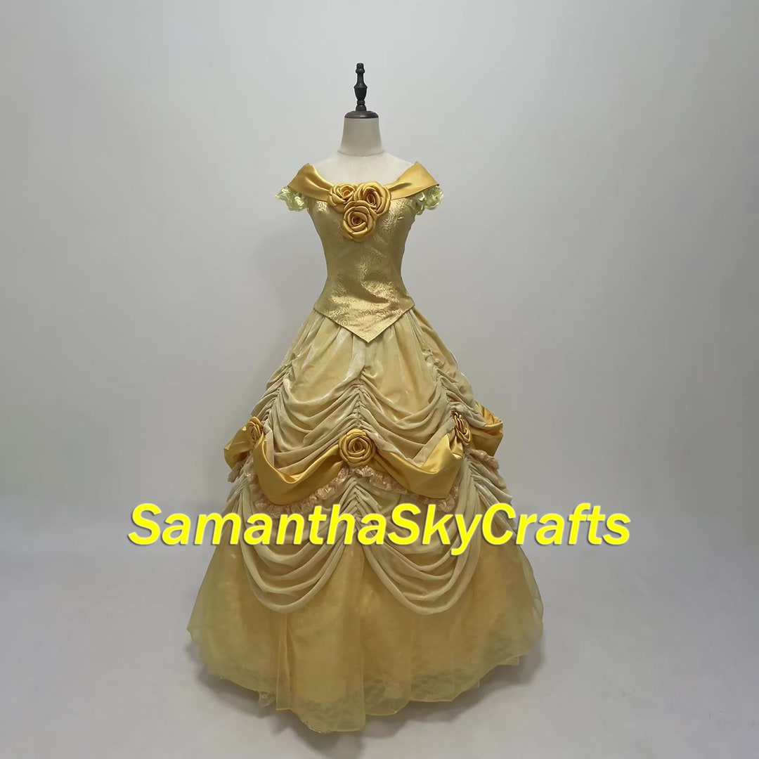 Princess Belle Dress, Adult Woman Belle Dress Belle Cosplay Costume ...