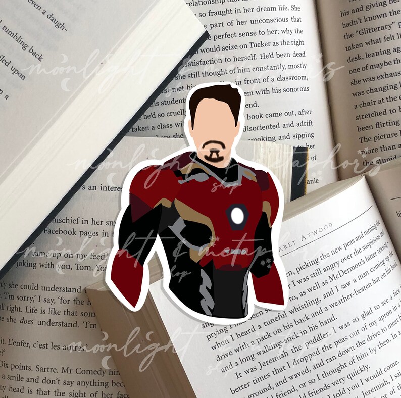 Iron Man Tony Stark Marvel Sticker - Etsy Canada