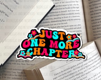 Bookworm Sticker Just One More Chapter Coffee and Books Sticker Tea and ...
