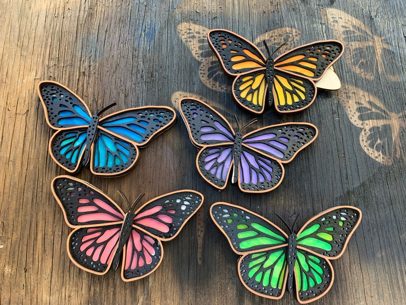 Multilayered Butterfly Laser Vinyl Cutter Files - Etsy