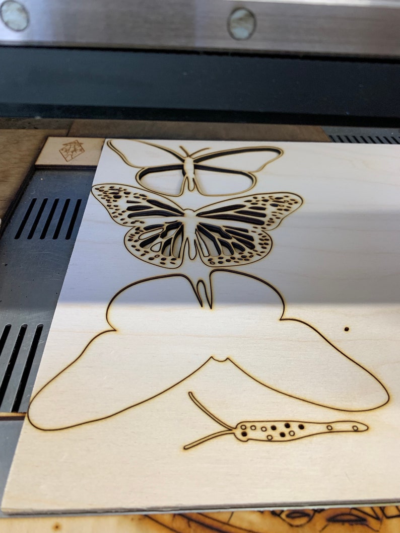 Multilayered Butterfly Laser Vinyl Cutter Files - Etsy